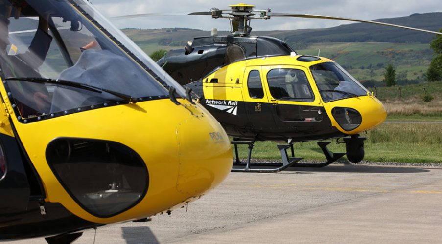 How does the Network Rail helicopter reduce delays? - Network Rail