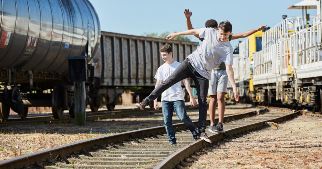 “Four years on… I’m reminded by that one decision to go on the railway ...